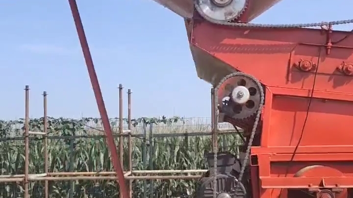 大型玉米脱皮机铲车上料不用人工