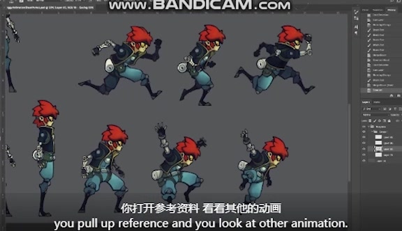 油管大佬PS制作2D游戏动画!