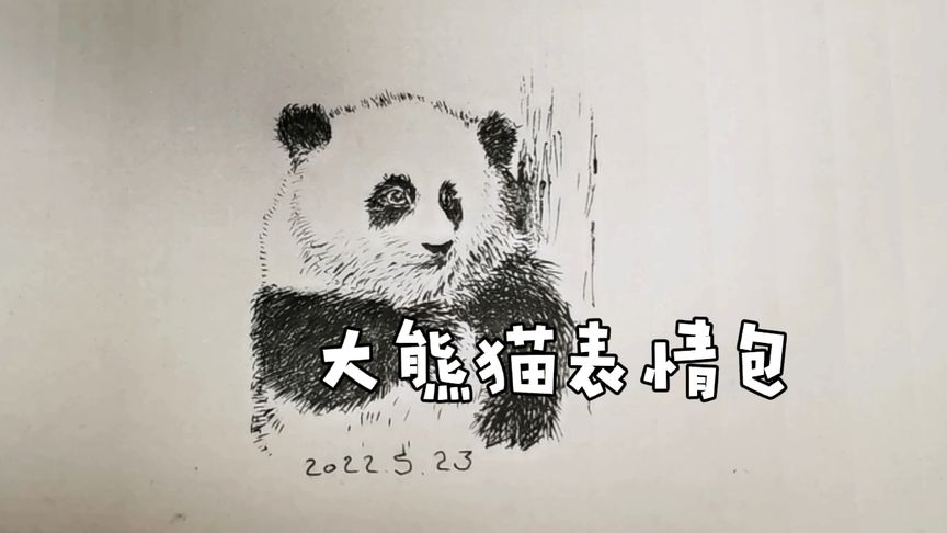 画呆萌大熊猫失败变成沙雕表情包