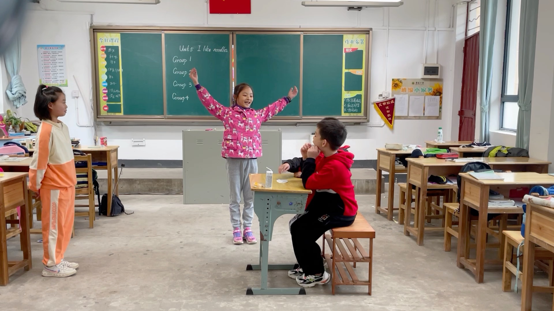 小学英语课本剧表演(四年级)