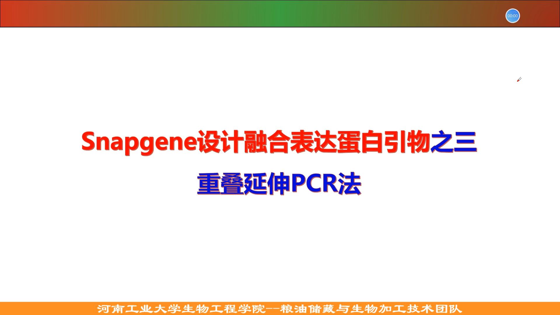 snapgene设计融合表达蛋白引物之三-重叠延伸PCR法