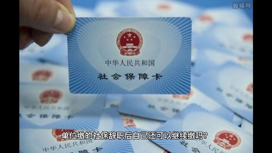 单位缴的社保,辞职后自己还可以继续缴吗?