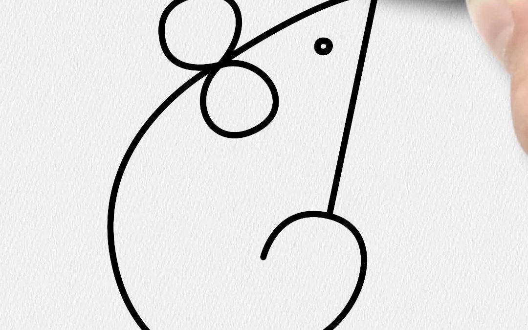 数字872画小老鼠,我学会啦