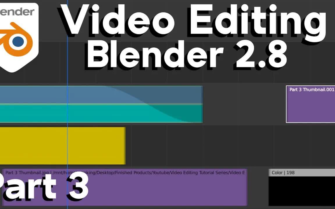 iBlender中文版插件Editor Swap 教程Blender 2.8 中的视频编辑 - 第 3 ...