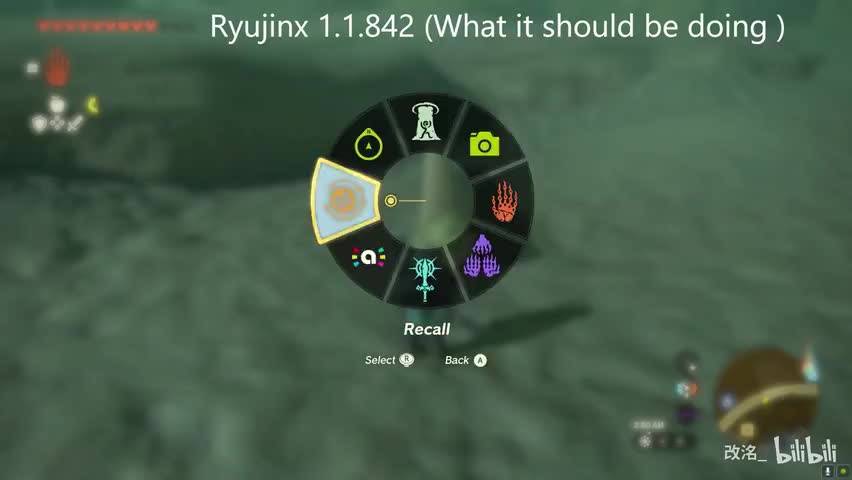 yuzu模拟器3622版本时间回溯的画面视觉错误,