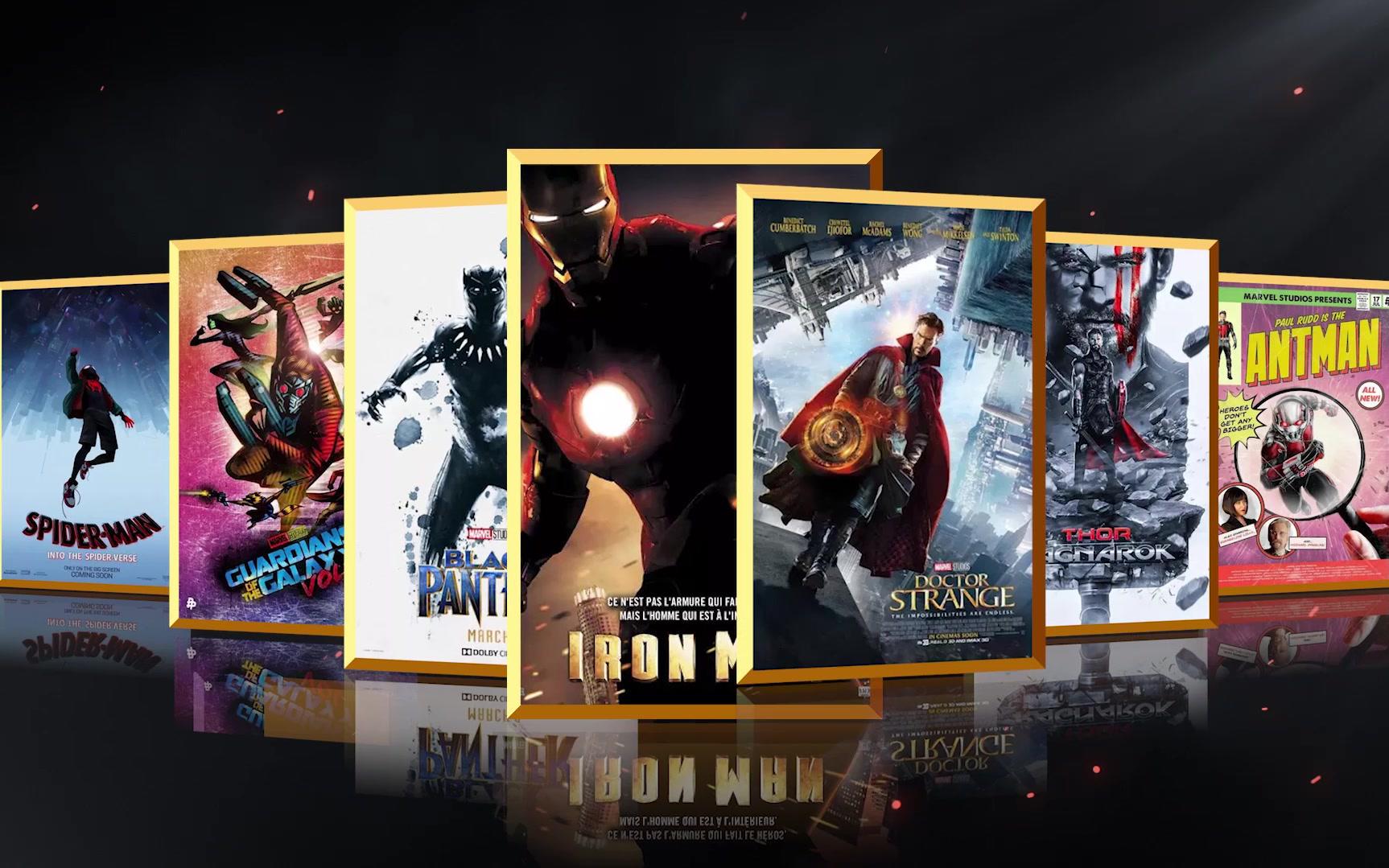 每天学点PR之伸展轮播动画--漫威人物海报展示