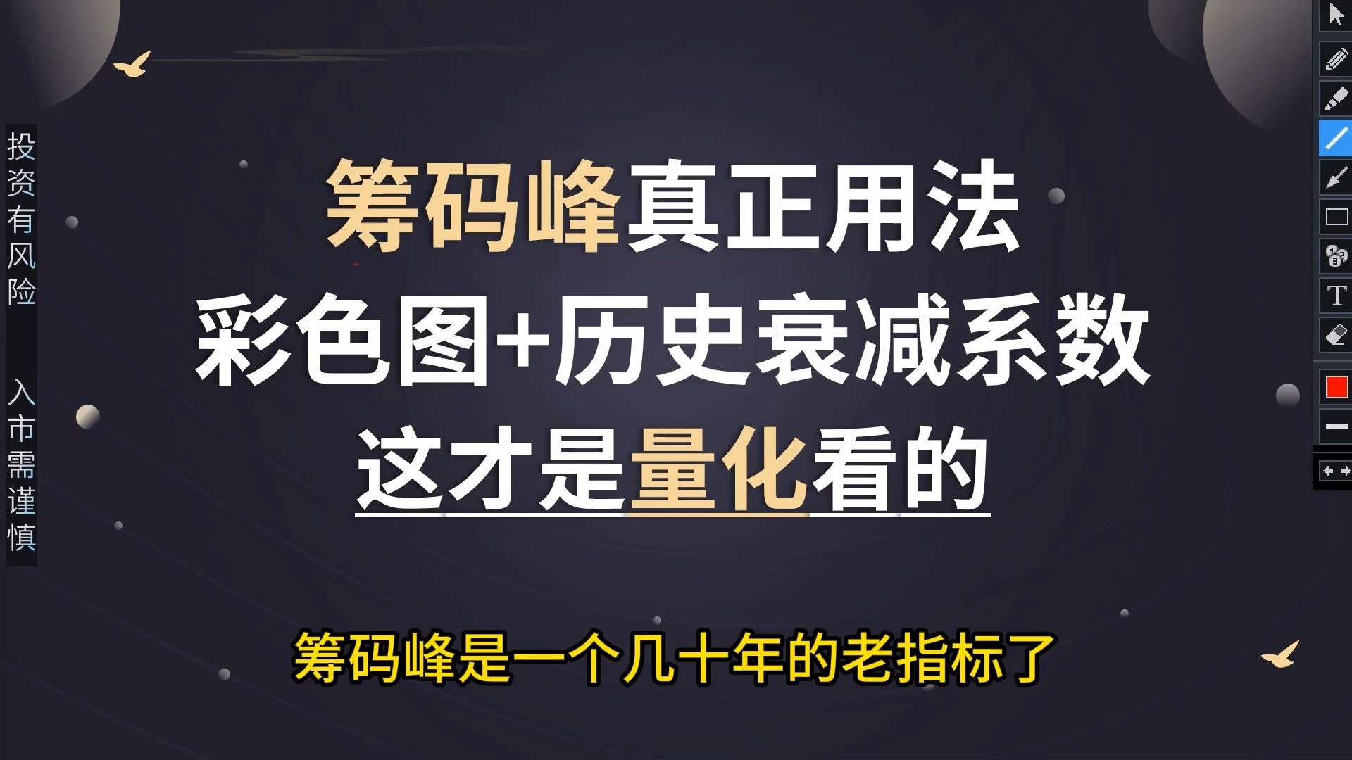 59_与时俱进!筹码峰真正用法,彩色筹码峰+历史衰减系数 #股票 #交易 ...