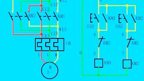 三相异步电动机接触器连锁正反转控制线路模拟接线