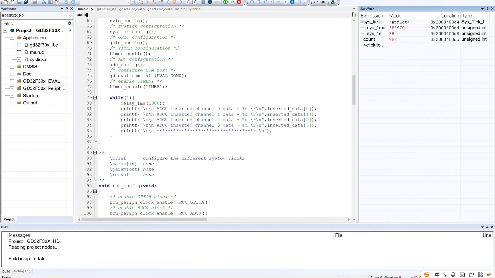 GD32在iar_9.30.1环境下仿真调试的基本操作