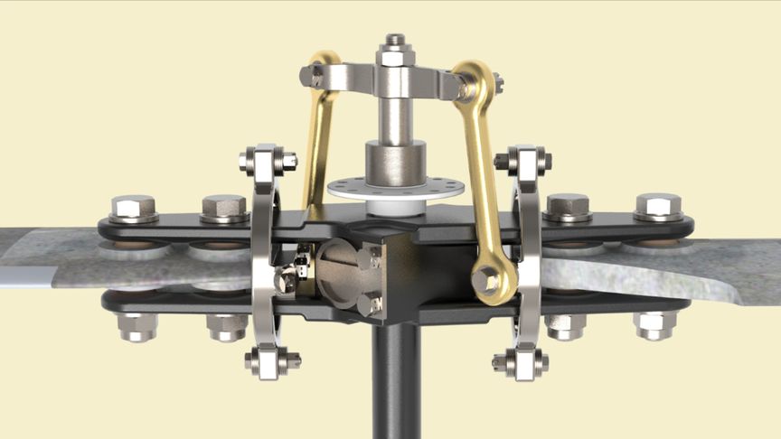 简单的飞机螺旋桨结构,带你看看桨叶是怎么连接控制的