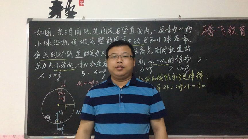 高中物理圆周运动,小球在光滑轨道里运动