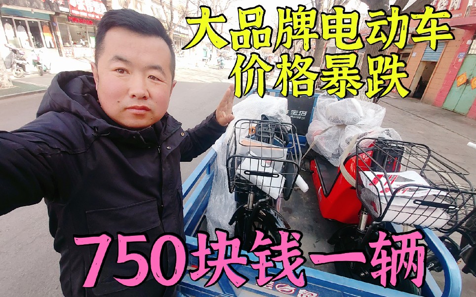 山东电动车暴跌,大品牌电动车750一辆,比自行车便宜