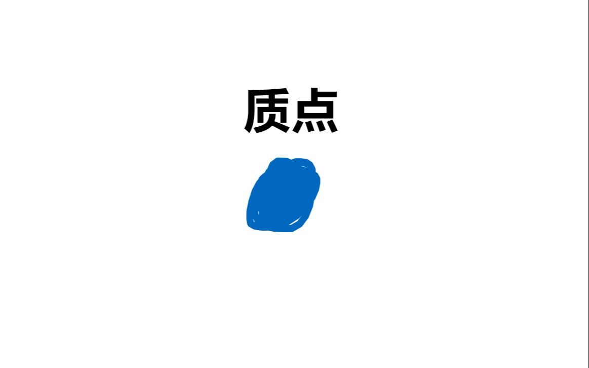 高中物理必修一 质点