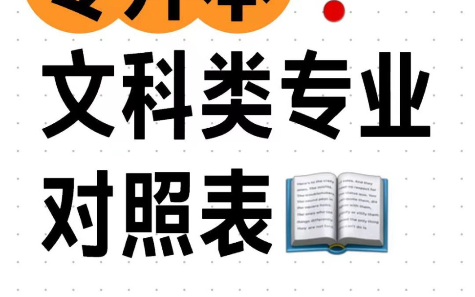 2025年浙江专升本‼️文科类专业对照表‼️