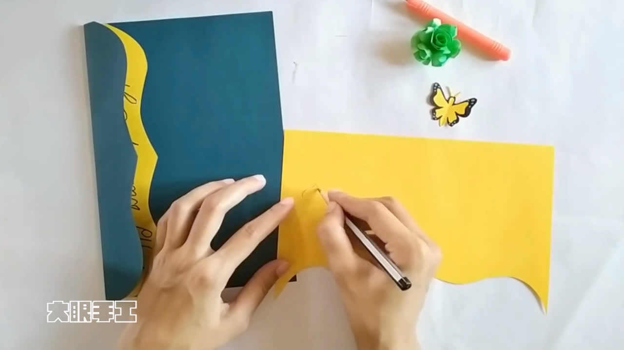教你制作手工贺卡,炎炎夏日在家做手工,练手又避暑
