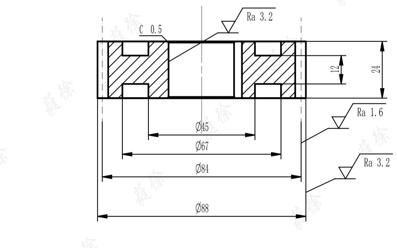 测绘——一级减速器从动齿轮 ug12.0出工程图