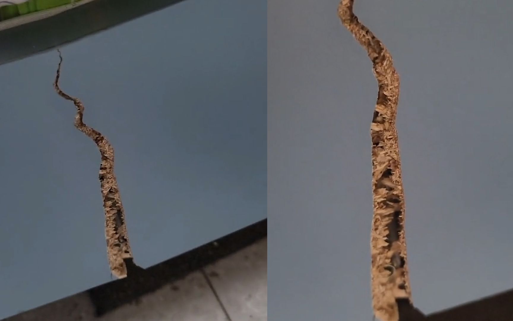 3年前买的大牌“实木”床被儿子坐坏,妈妈看后傻眼:变实木碎末