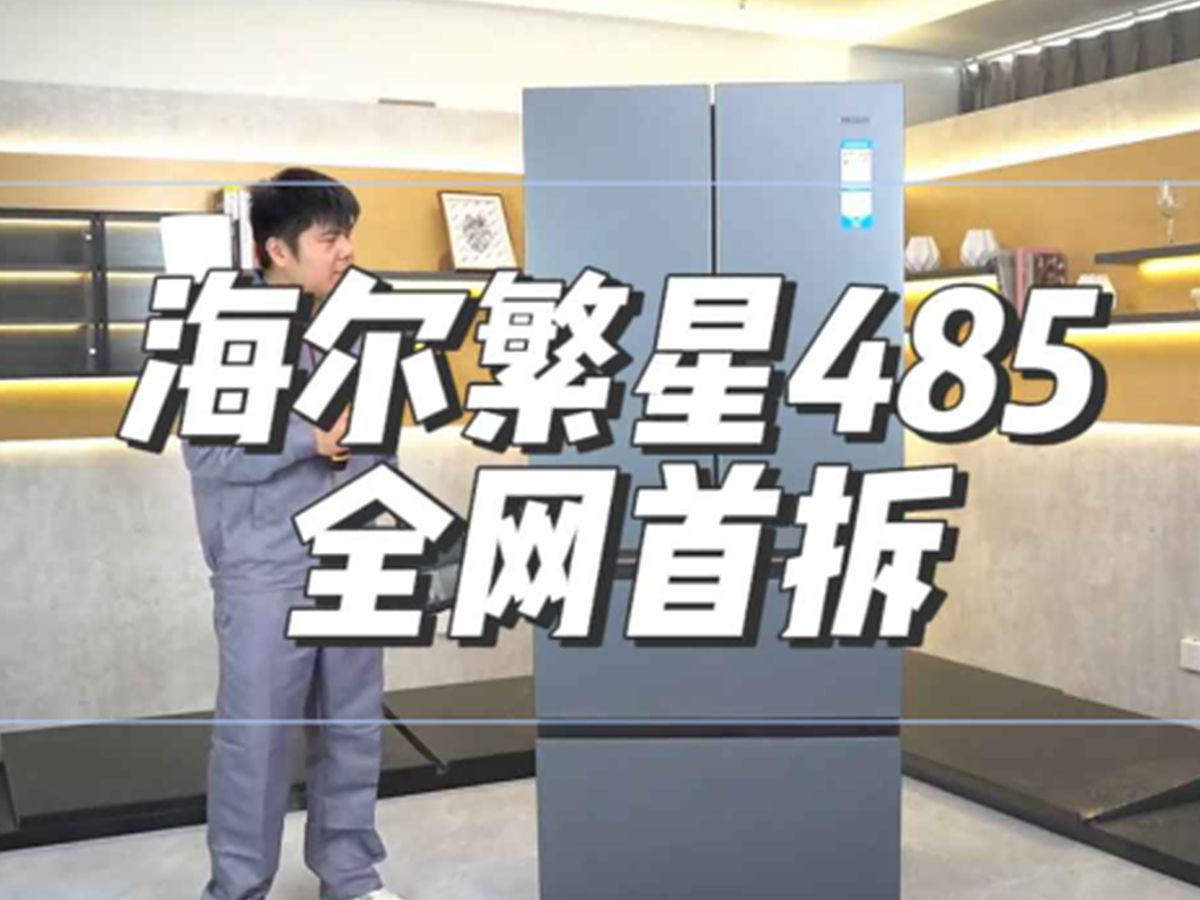 海尔繁星485零嵌入式冰箱拆机测评