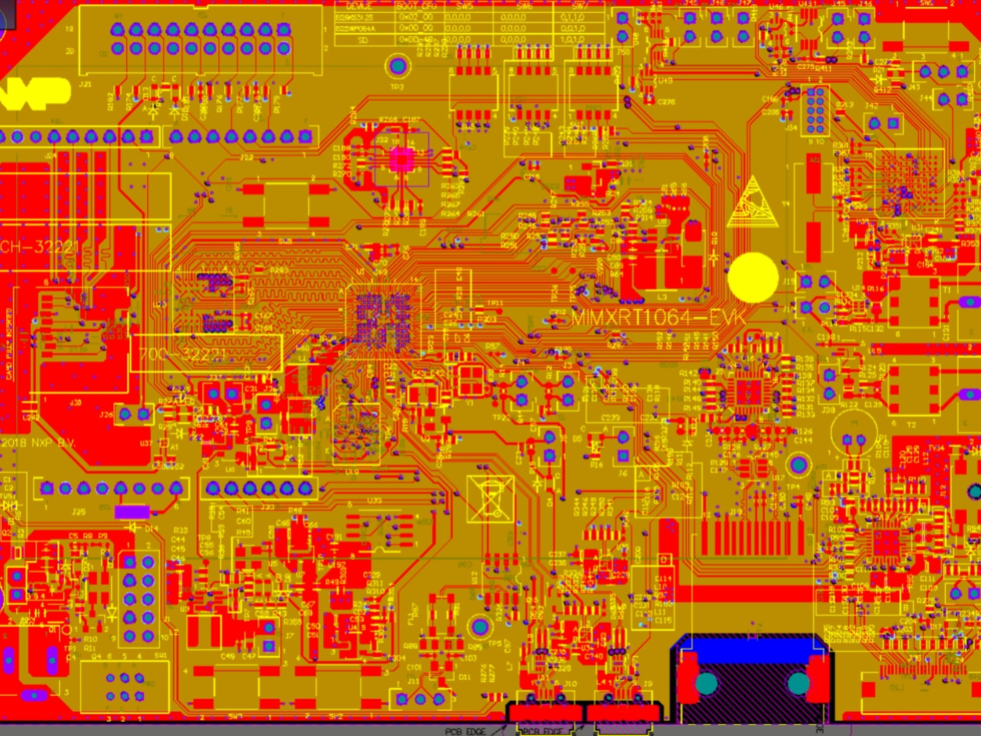 600M主频芯片 MIMXRT1060,MIMXRT1064硬件6层PCB设计