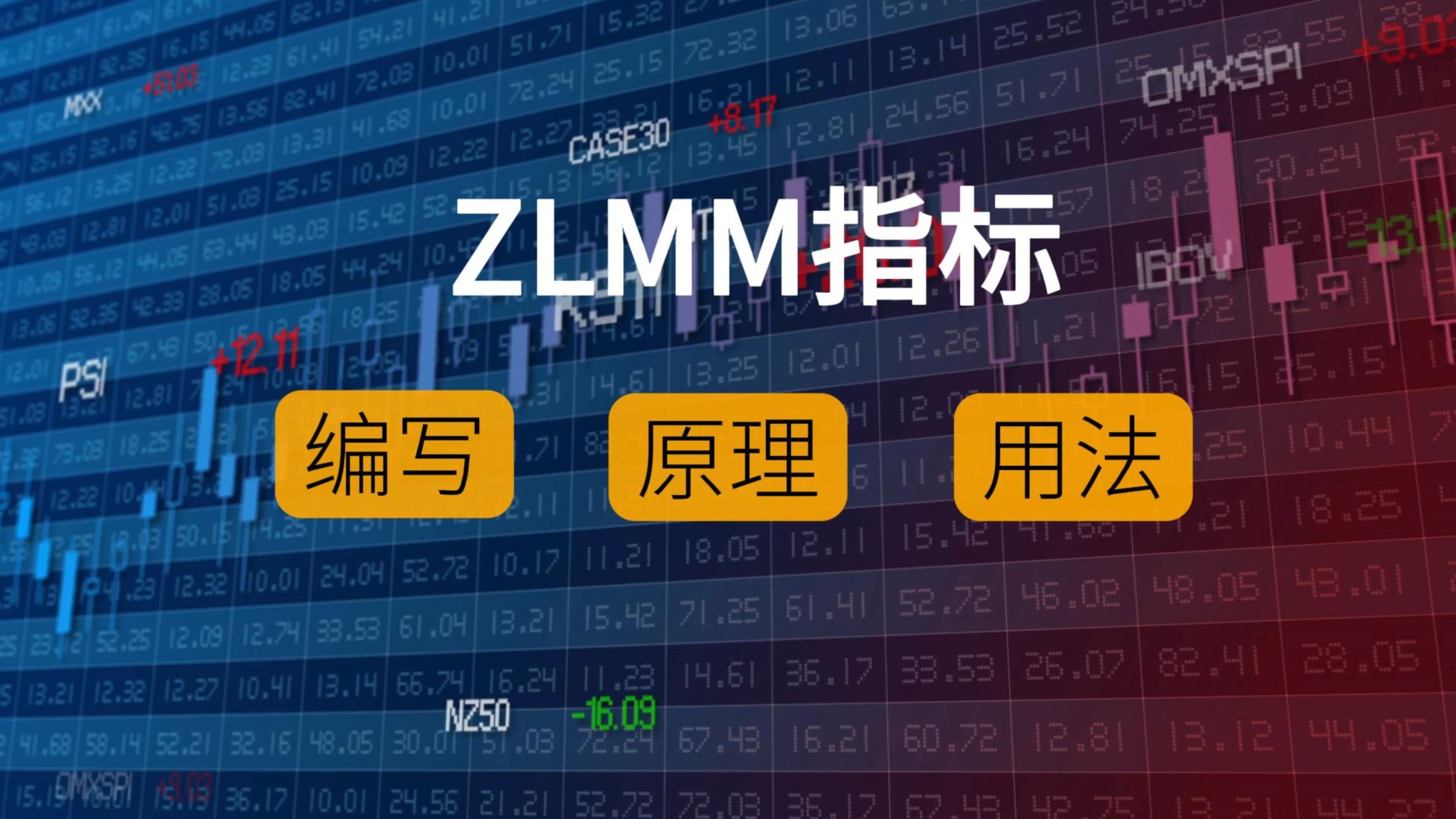 十分钟带你了解ZLMM/主力买卖指标的原理及用法!