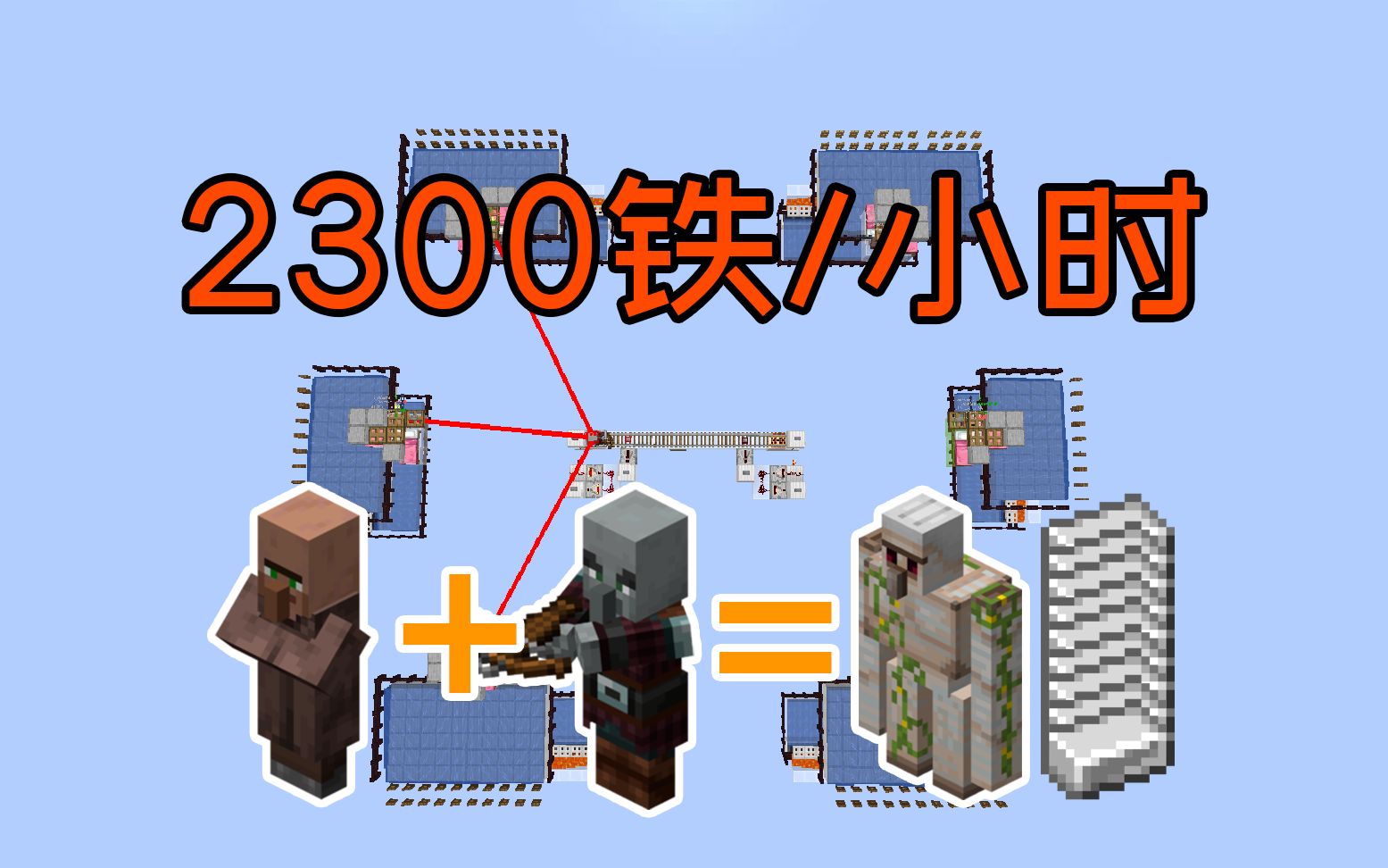 简单又高产的小刷铁机!超实用系列-Minecraft1.16.2我的世界