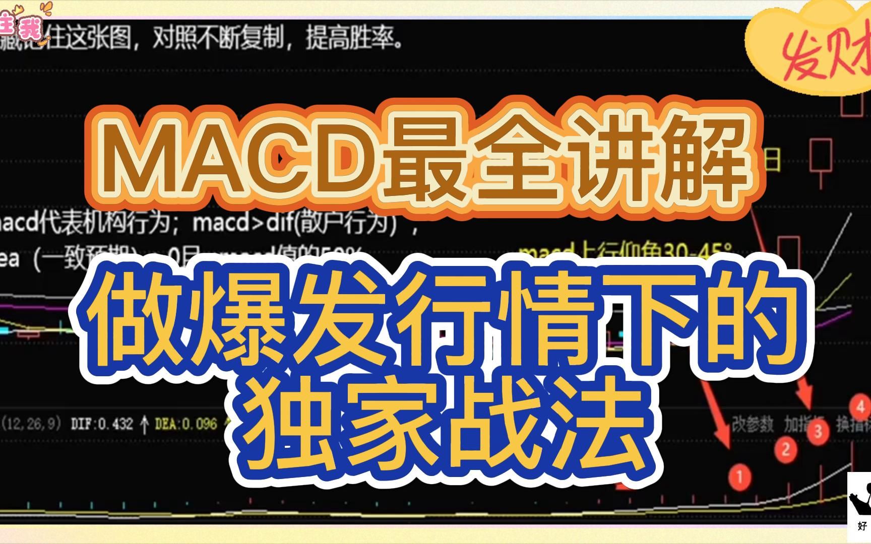 MACD最全讲解,从亏钱到赚钱,只做爆发行情下的独家战法精讲!