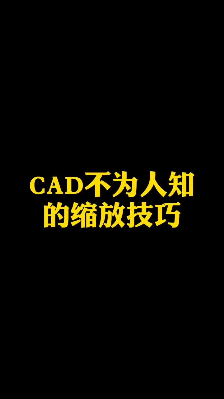 CAD不为人知的缩放技巧#学浪计划#涨知识