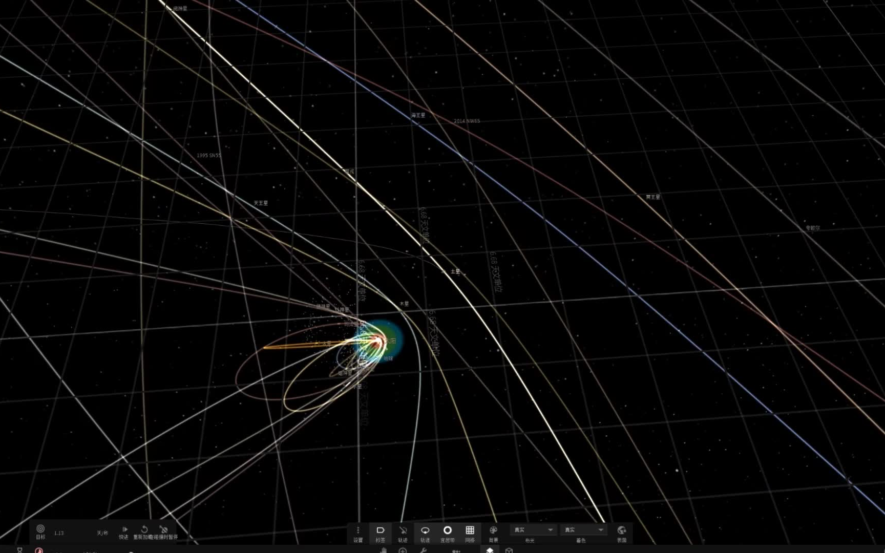 太阳和比邻星形成双星系统后行星发生的变化