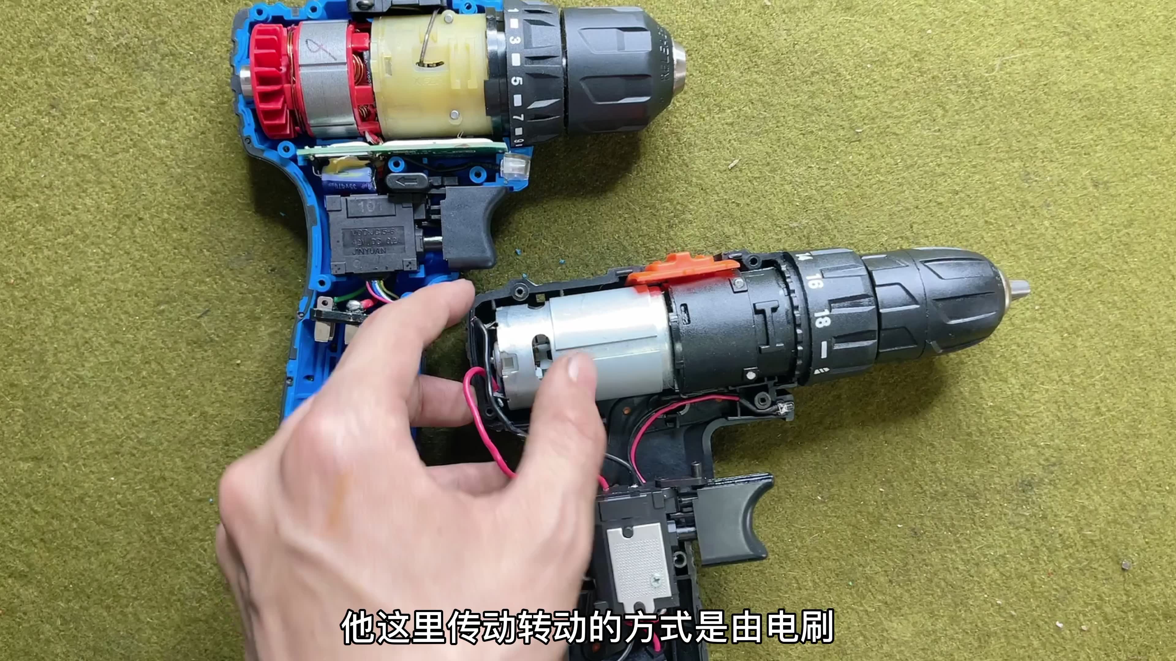12V廉价有刷与无刷电钻区别