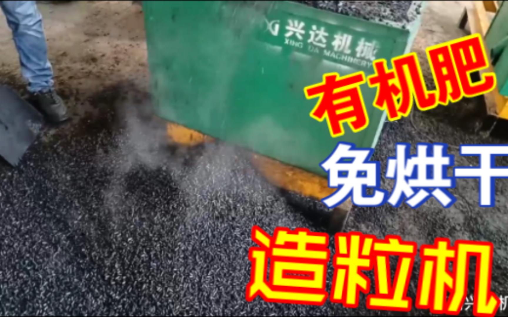 竟然能不烘干直接变成坚固的颗粒?免烘干造粒机试机