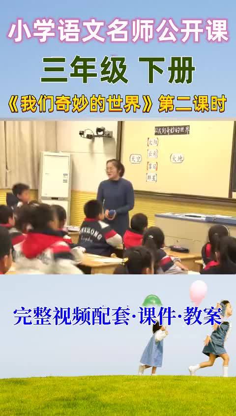 《我们奇妙的世界》第二课时
