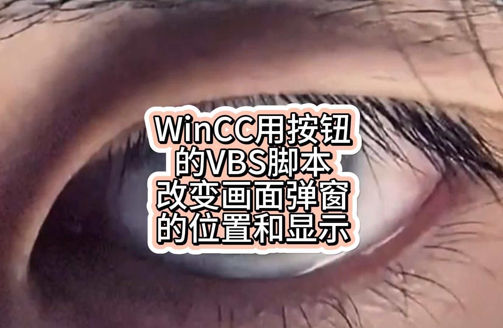WinCC用按钮的VBS脚本改变画面弹窗的位置和显示隐藏