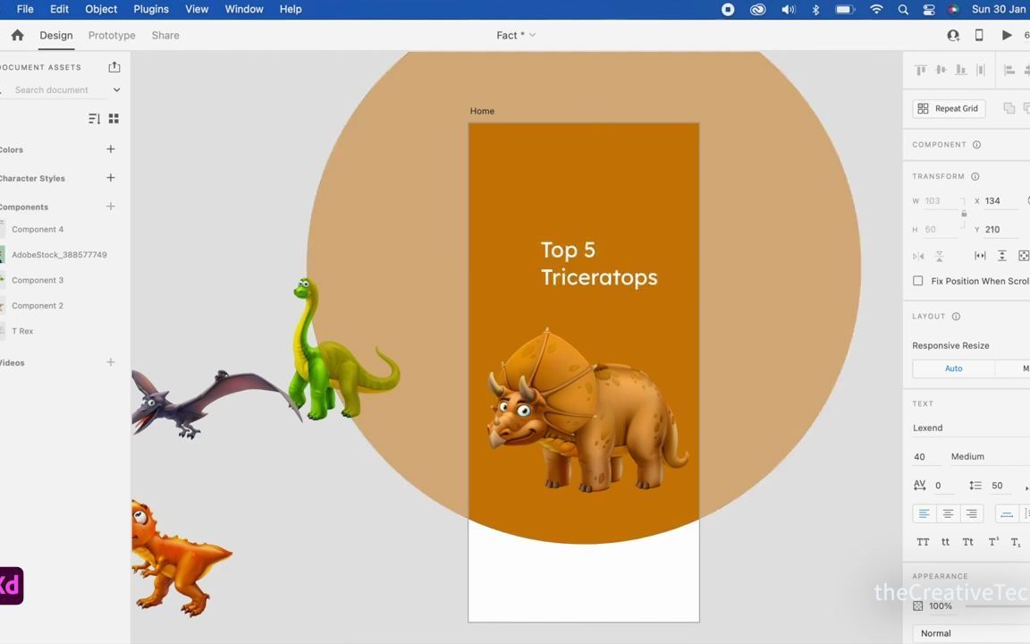 Adobe XD 设计制作儿童学习应用程序趣味交互