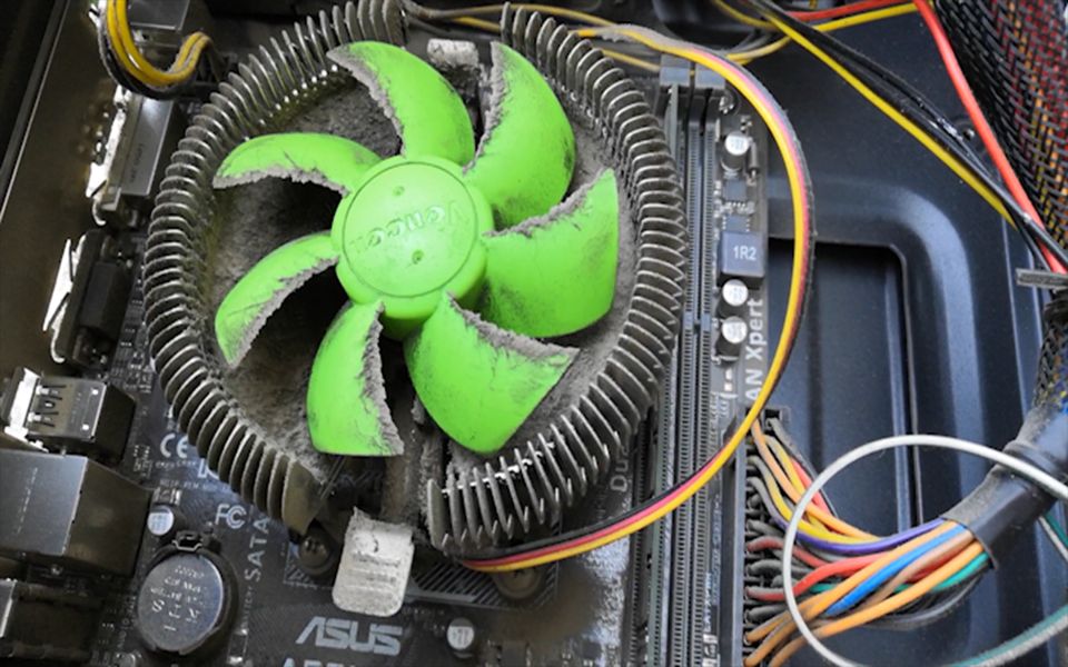 当给一个被灰尘塞满的CPU风冷除尘会怎么样?