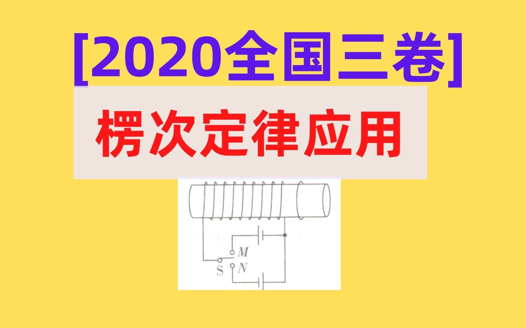 【楞次定律应用】【2020全国三】