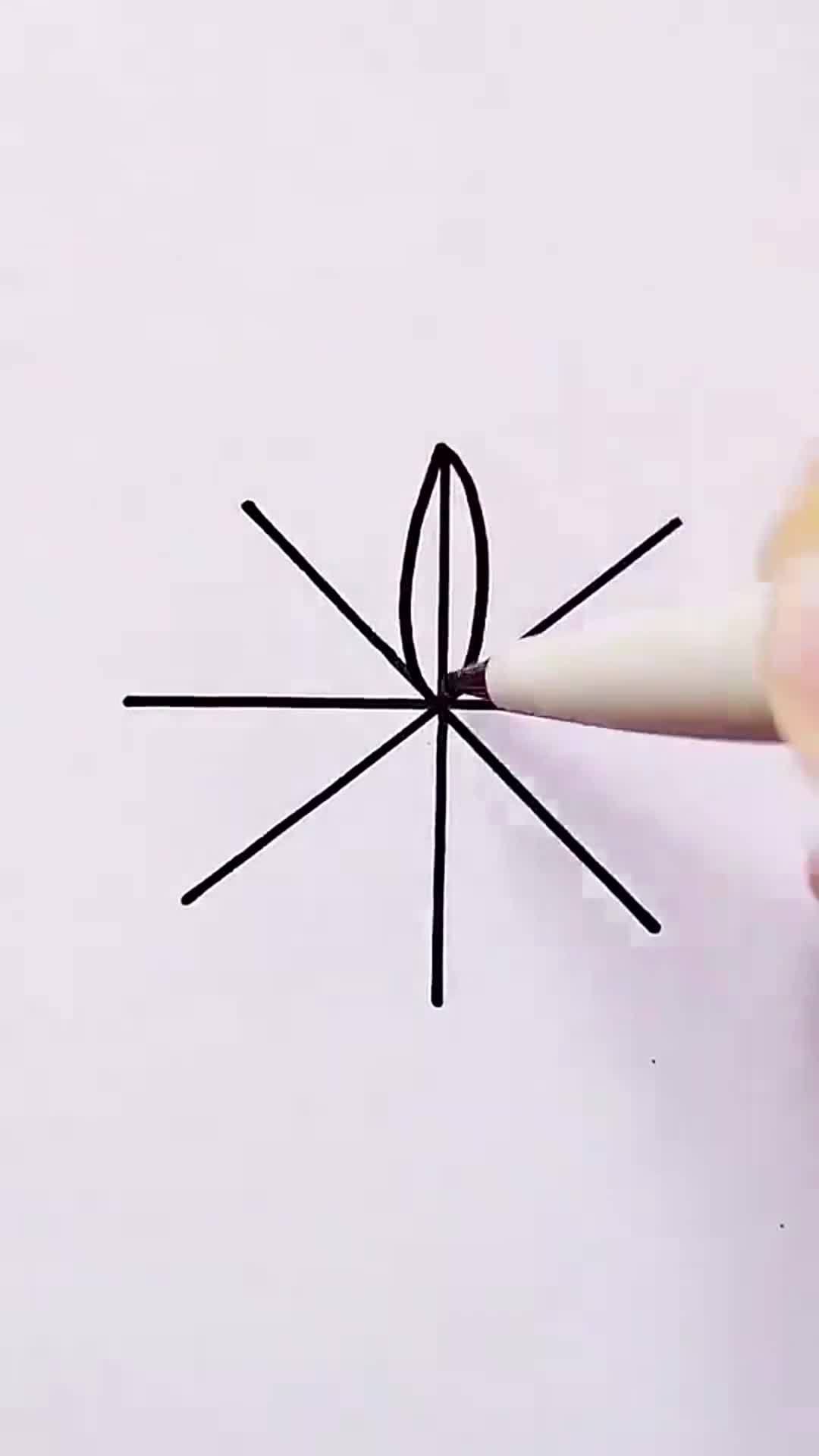 这样画菊花秒会!