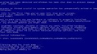 Windows XP关键性停止声音有蓝屏死亡