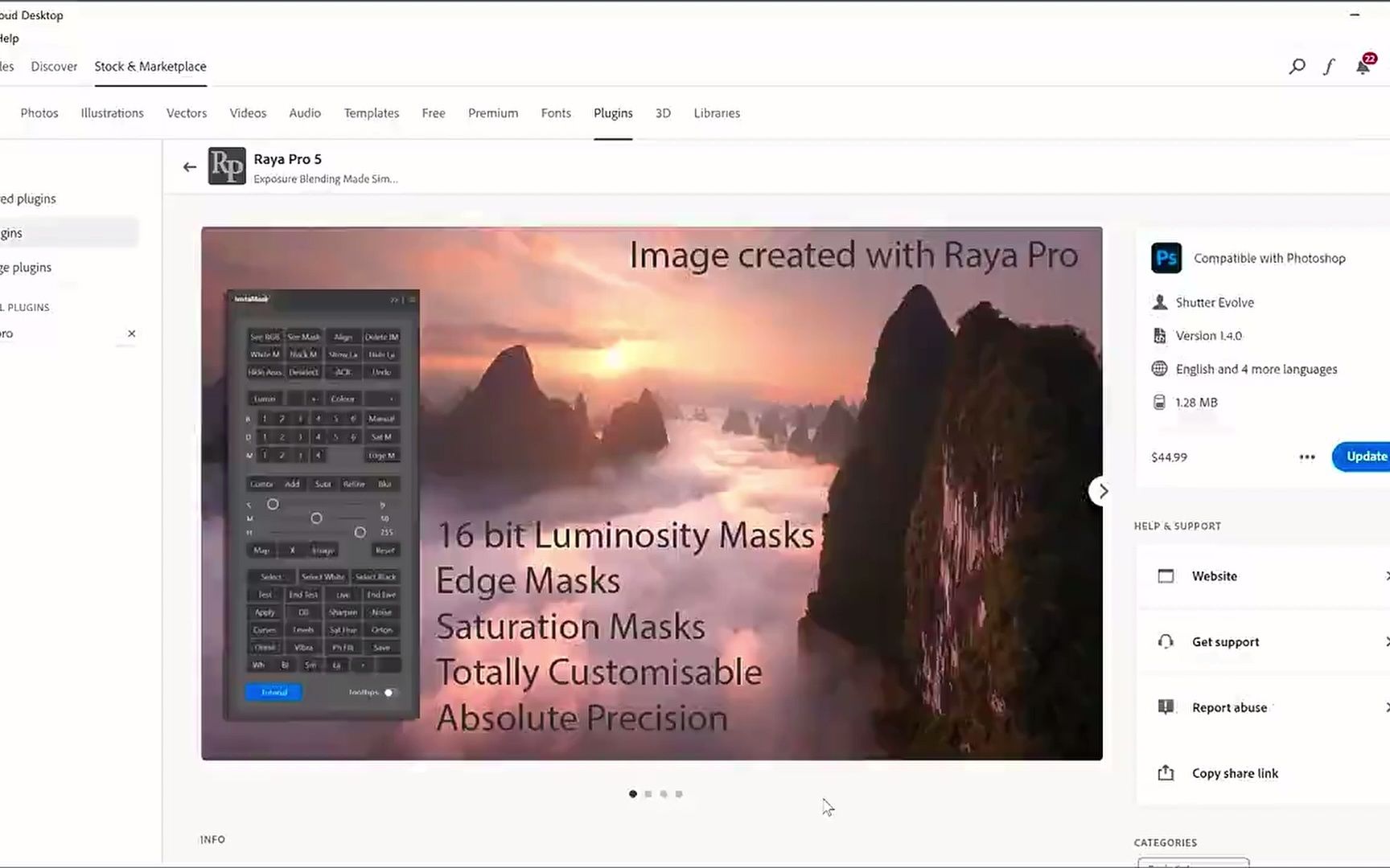 PS插件-多功能亮度蒙版混合扩展面板特效 Raya Pro 6.0