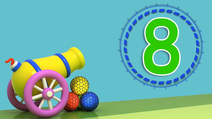 认识数字6 7 8 9 10 宝宝识字6到10幼儿启蒙早教学习中文英文数字