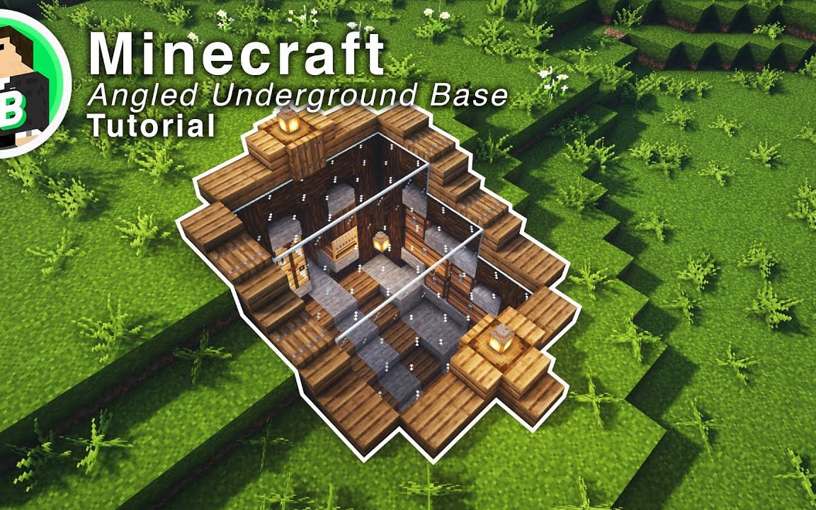 【我的世界建筑教程】Minecraft:倾斜的地下基地教程 04