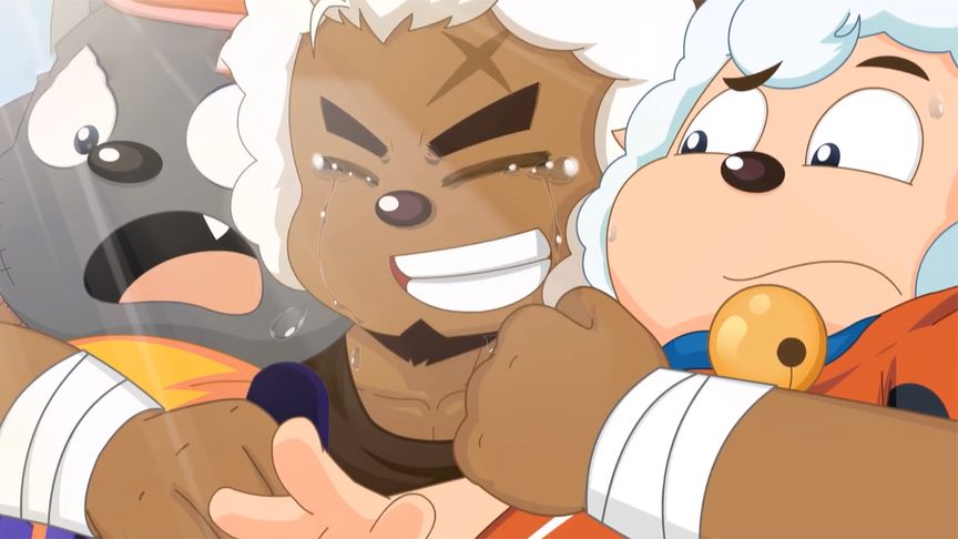 喜羊羊与灰太狼之决战次时代:旧友重逢小羊落泪,羊村转型科技城