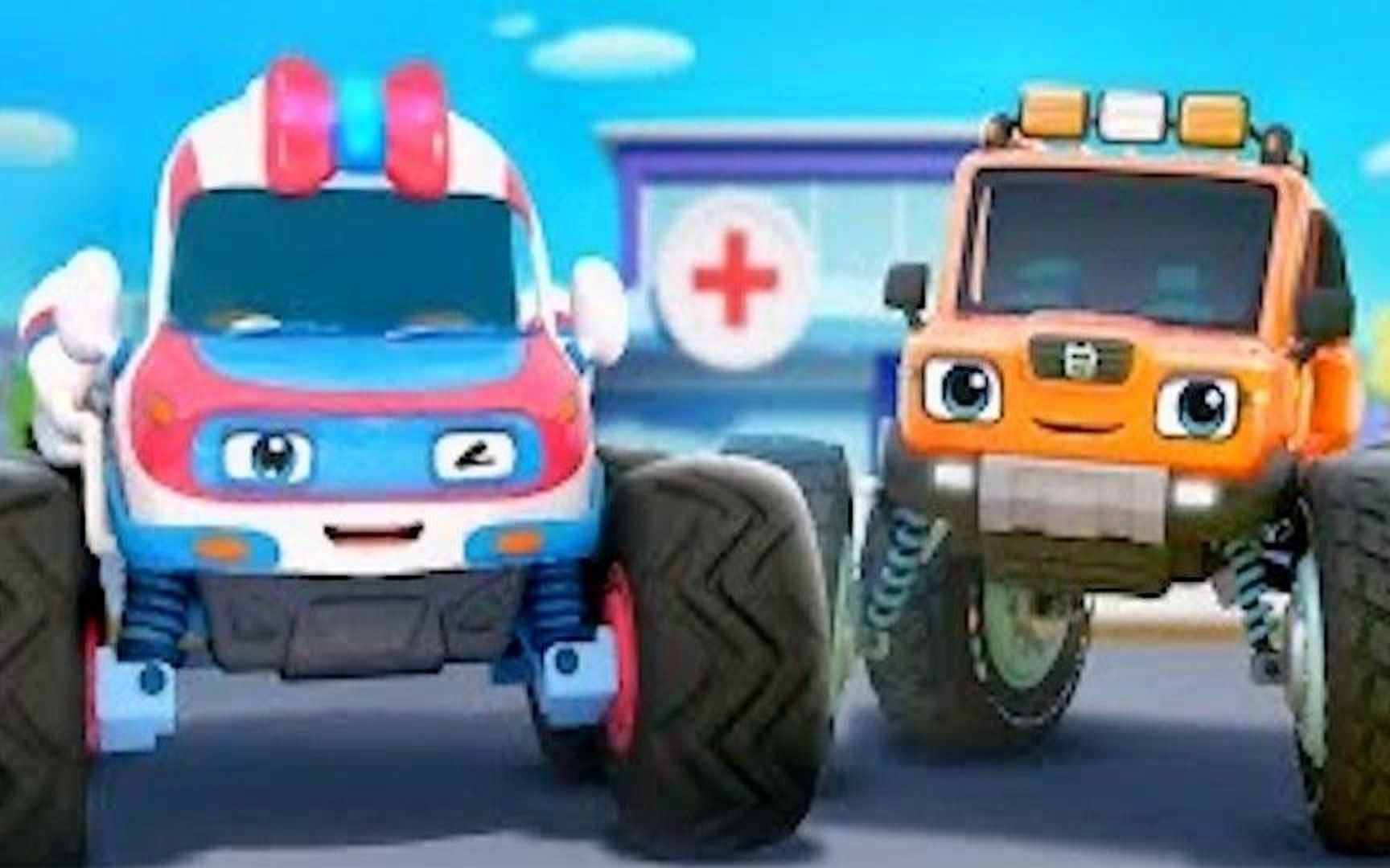 益智早教动画,超级救护车救援队,紧急救援队紧急救援