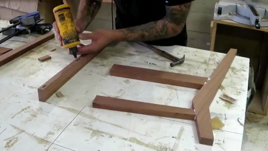 实木餐椅打样,批量生产过程,配音讲解