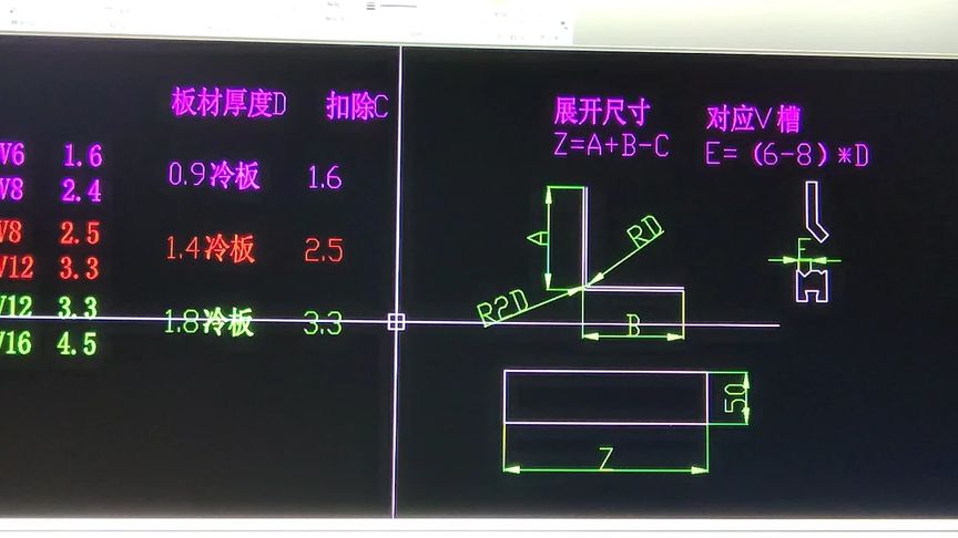 钣金展开系数到底如何扣除,根据这些已知做了总结,最后有结论