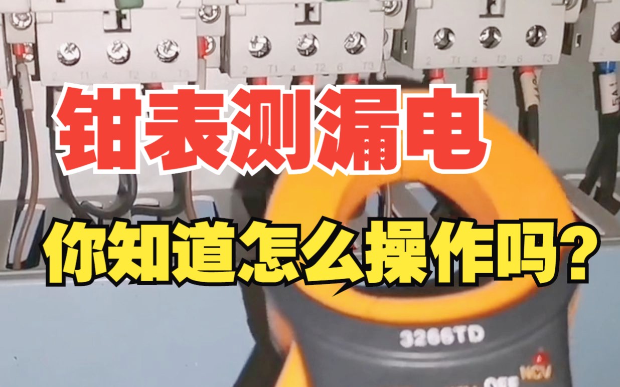都说钳表测漏电很方便,怎么测呢?