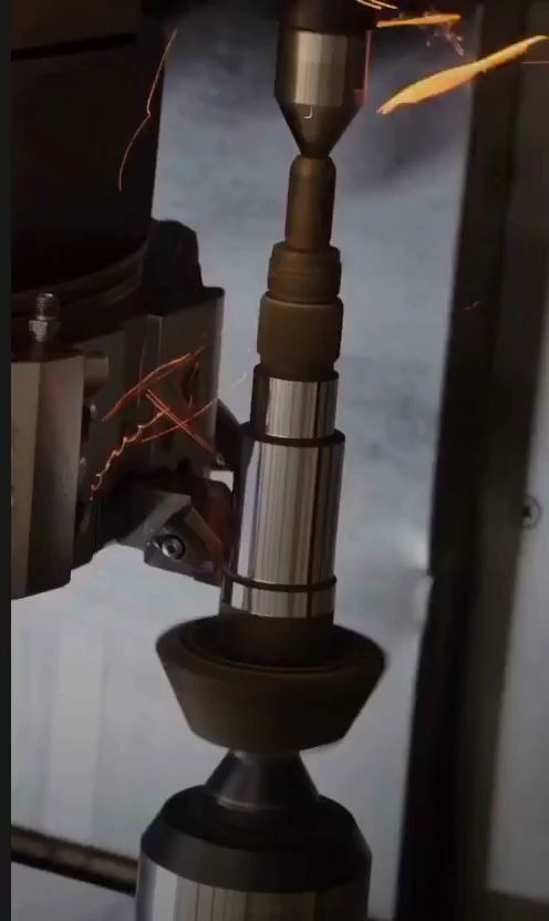 ug教程编程车铣复合 cnc 数控加工 淬火精加工 火花飞溅
