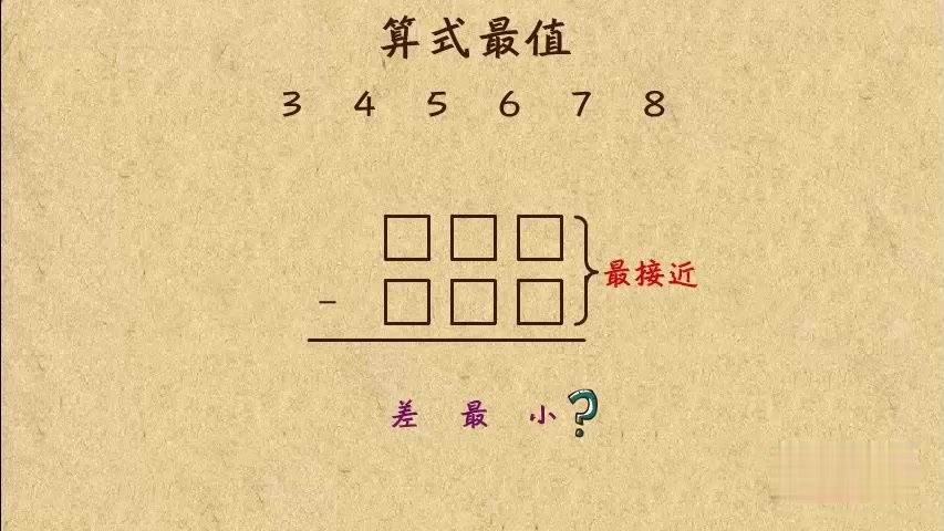 怎么填能让一个算式的值最大或最小呢,一起来学习下吧