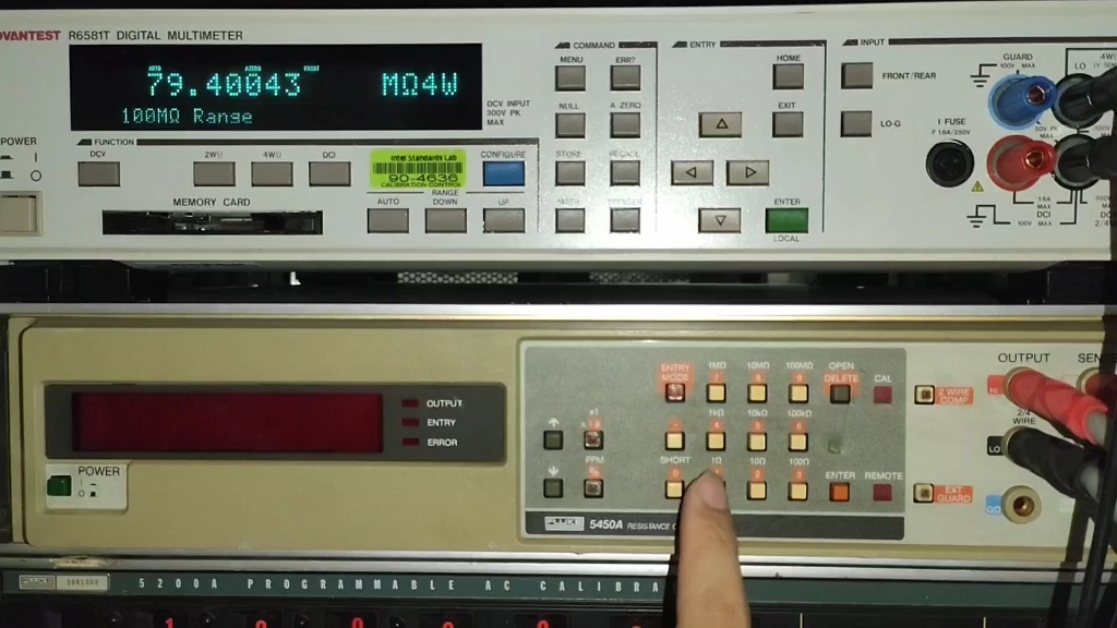 福禄克5450 标准电阻校准器测试