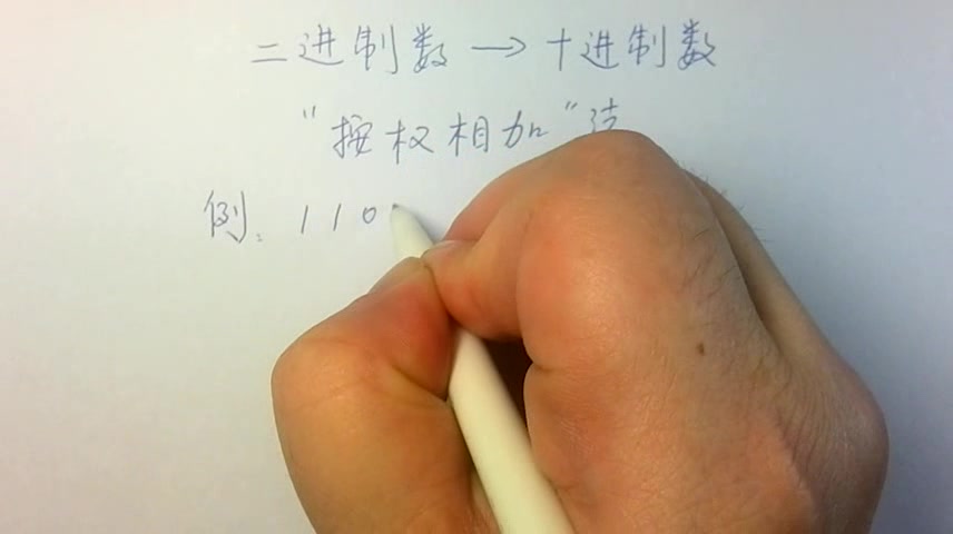 二进制数转换十进制数