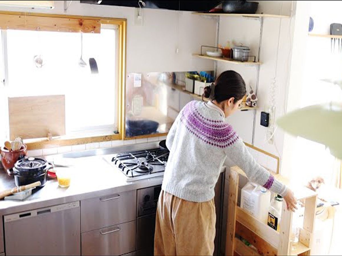 【生活・日常】中古住宅里的生活│厨房收纳改造/客厅花样替换/DIY/...